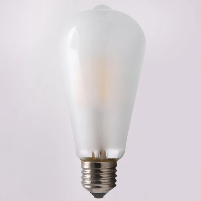 hanxin st64 filament led edison bulb frosted glass warm white 360 ...