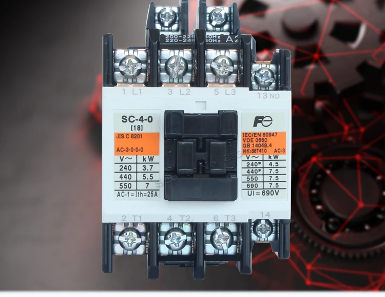 18A 690V AC 접촉기 AC24V 380V 220V 110V 코일 전압 4NO SC 4 0 SC18AA Fuji Electric FA 접촉기|ac contactor ...