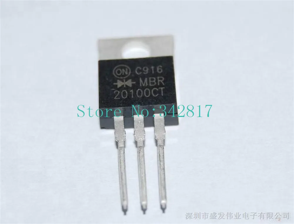 MBR20100CT MBR20100 DIODE SCHOTTKY 20A 100V TO 220AB 10pcs|diode schottky|diode schottky ...