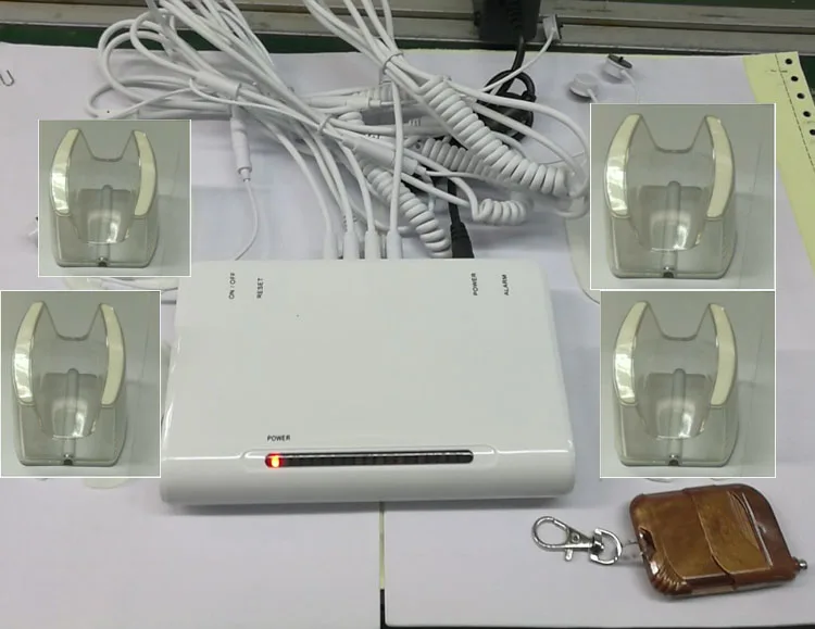 4ports Alarm System Cell Phone Anti-theft Display Alert Device Mobile ...