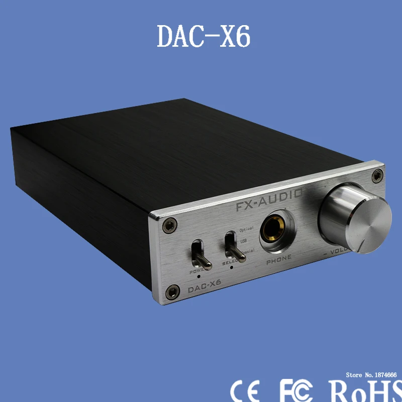 FX AUDIO DAC X6 HiFi 2.0 Digital Audio Decoder DAC Input USB/Coaxial ...