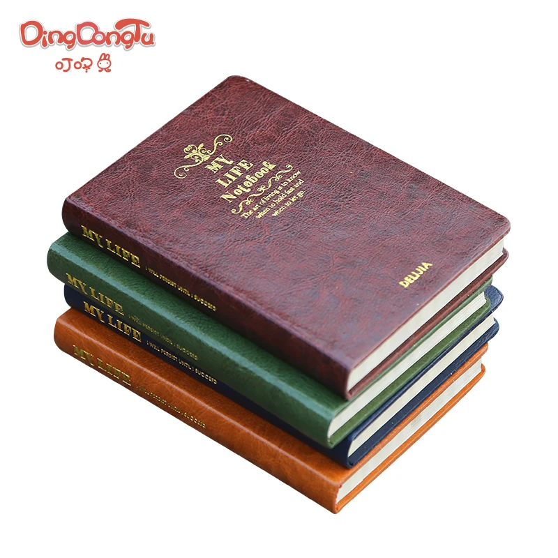 Faux Leather Vintage Diary Travel Journal Stationery Retro Hard Copy ...