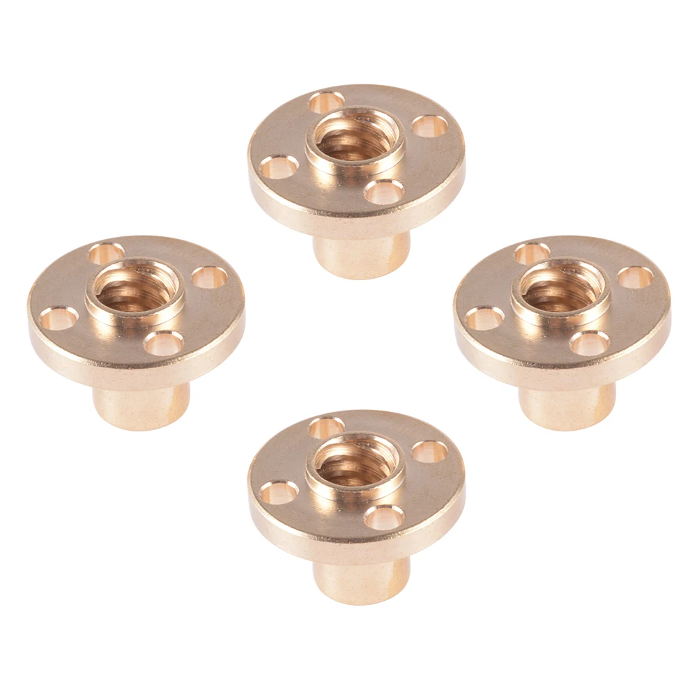 4x Brass Trapezoidal T8 Nut 8mm for 3D Printer Lead Screw CNC Linear ...