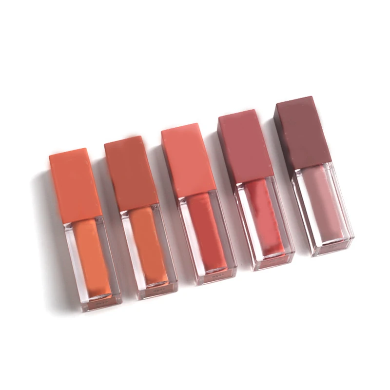2017 Nuevo Ladrillo Rojo Mate Impermeable Lápiz Labial Líquido ...