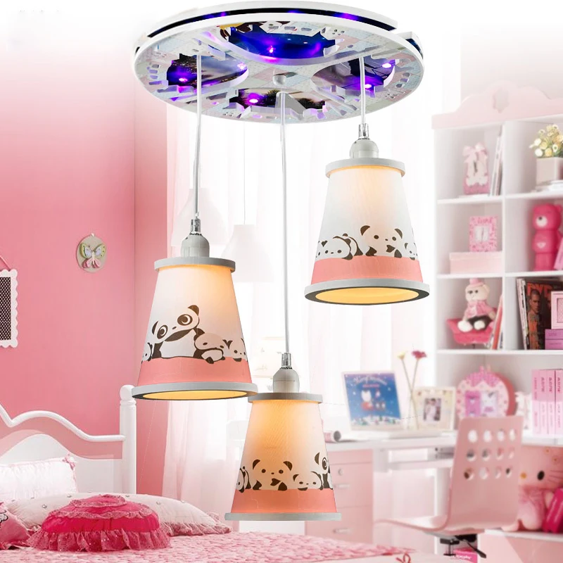Cartoon Children Pendant Light LED Colorful Girls' Children's Room ...