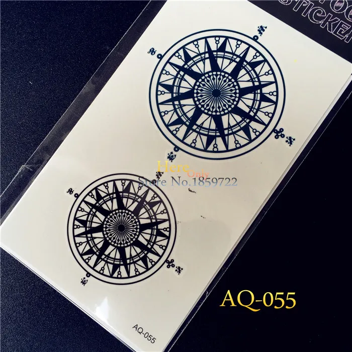 hot popular Water Transfer Henna Tattoos AQ 055 Men Women Small Scar ...
