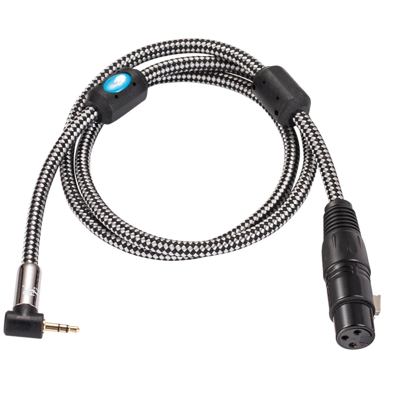 Hifi Condenser Microphone Cable Angled Mini Jack 3.5mm Male to XLR 3 ...