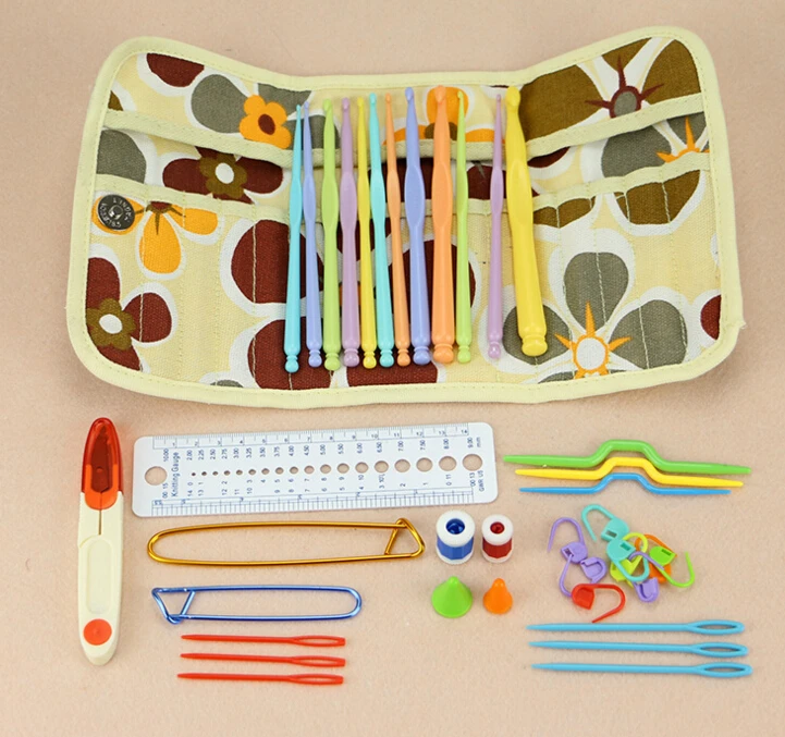 FREE SHIPPING of high quality Plastic Crochet suit Color Crochet Gadget ...