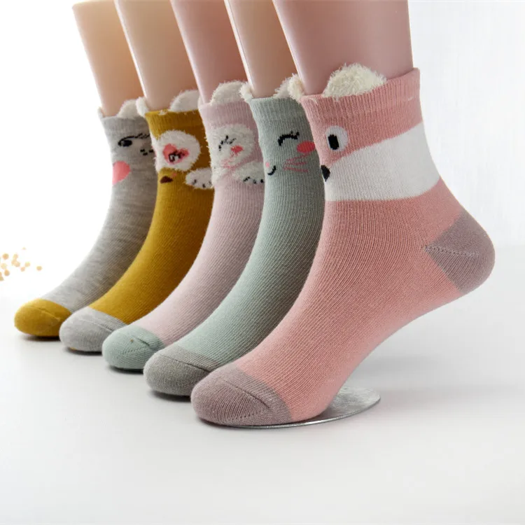 5pairs-lot-New-Fashion-Boys-And-Girls-Socks-Ins-New-Cotton-Socks ...