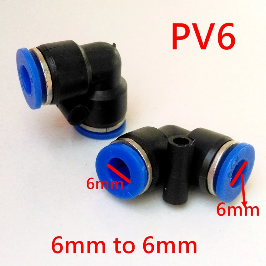 Aliexpress.com : Buy 50pcs/lot Pneumatic Fittings L type 6mm to 6mm ...
