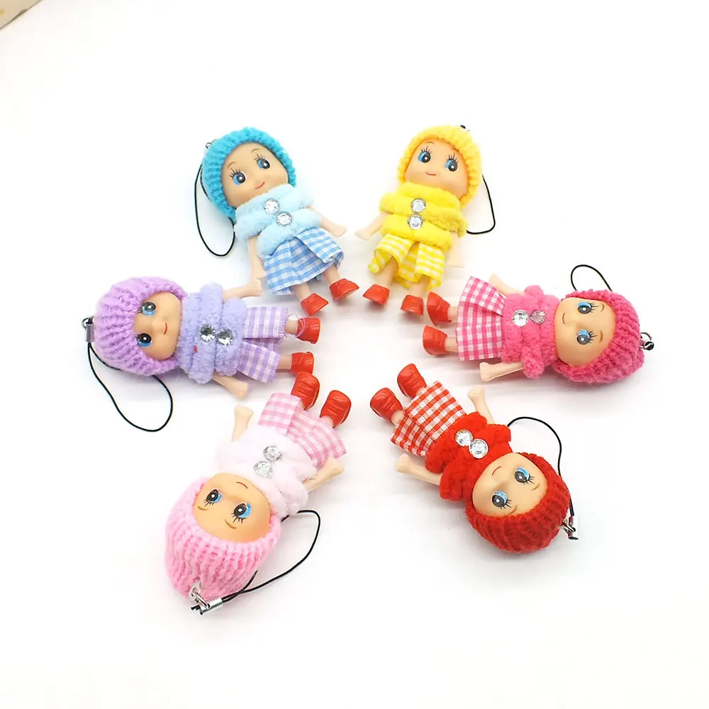 Zoeber children cute PVC Toy Doll Keychain chain cartoon Plush baby toy ...