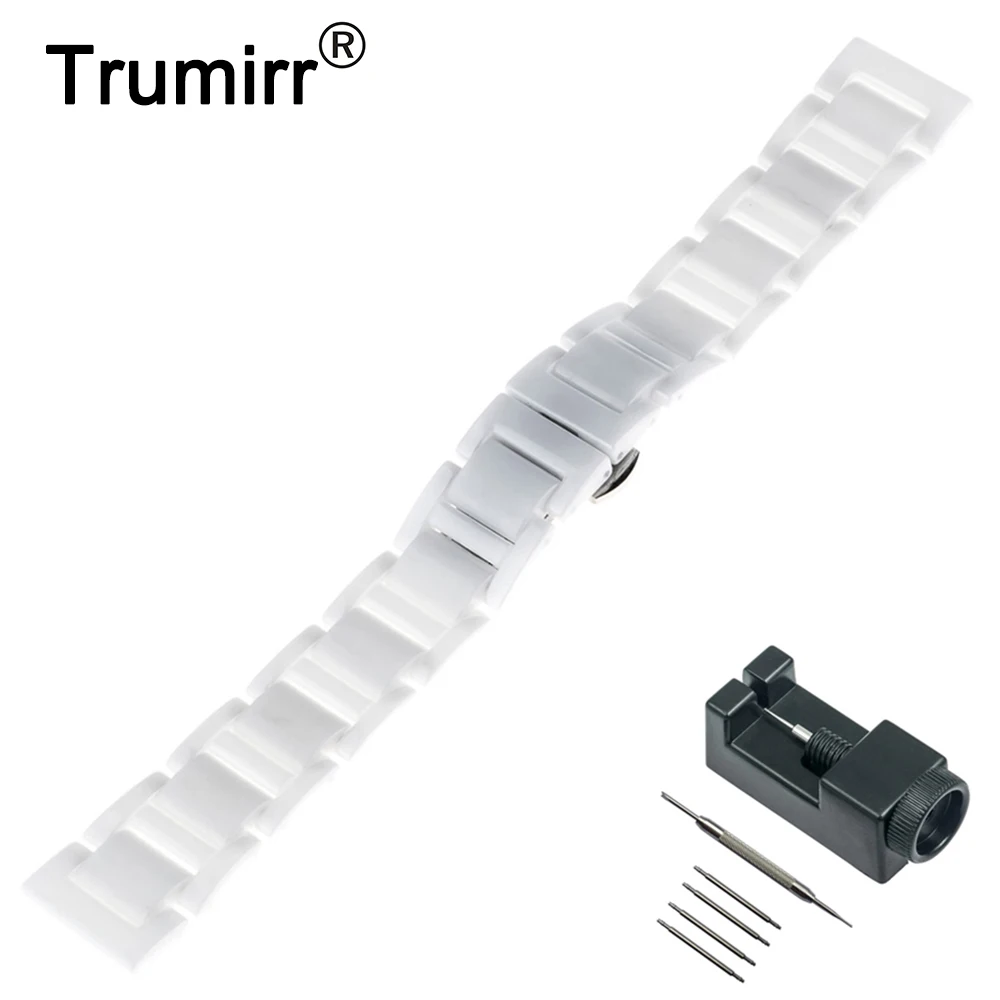 16mm 18mm 20mm Full Ceramic Watchband For Timex Weekender Expedition ...