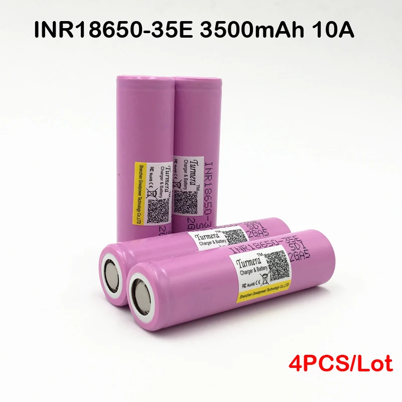 Original INR18650 35E 3500mah flashlight battery inr18650 35e for 18650 35e e bike battery 18650 ...