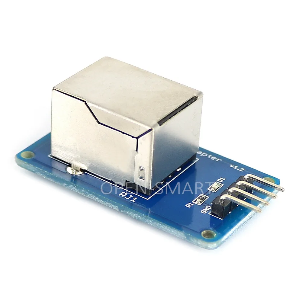 2pcs Ethernet Port To Dip Rj45 Adapter Connector Module Long Distance Communication For Arduino