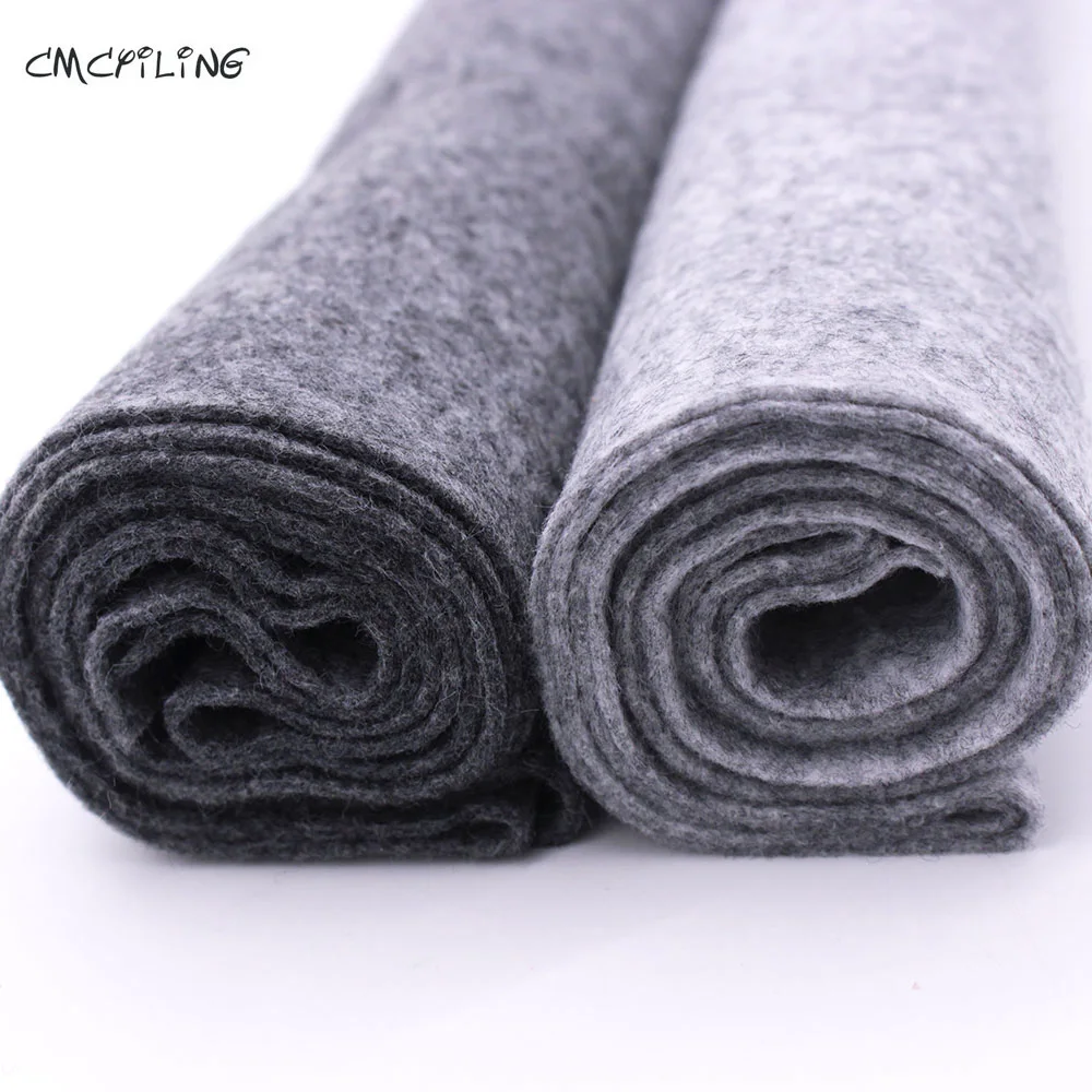 1-2mm-fleckiger-grauer-weicher-Filz-Filz-handwerk-Polyester-Vlies-filz ...