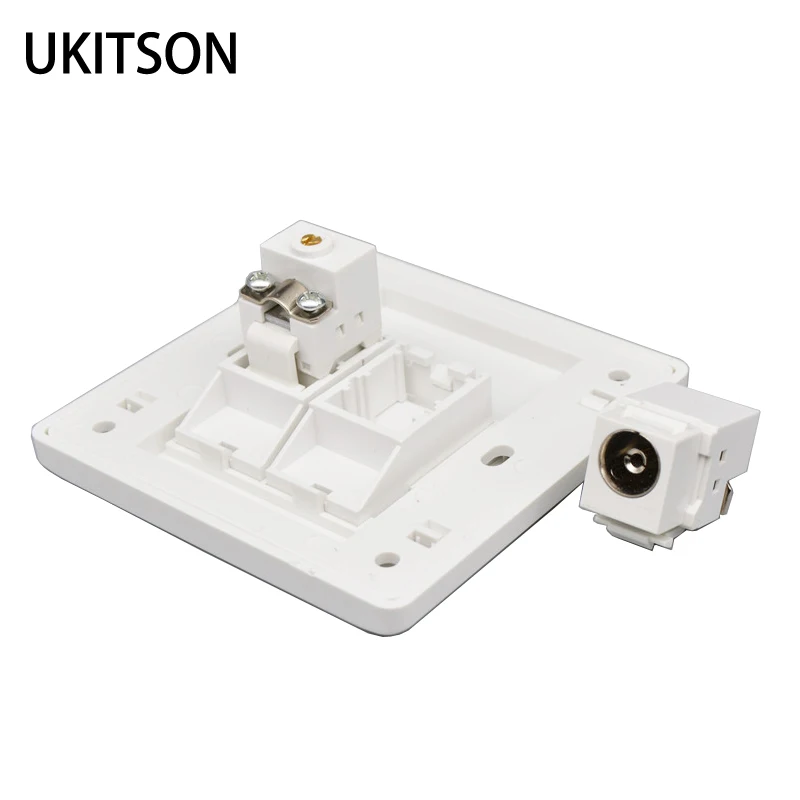 2-Port-Coaxial-TV-Wall-Socket-Panel-Cable-TV-Interface-For-Television ...