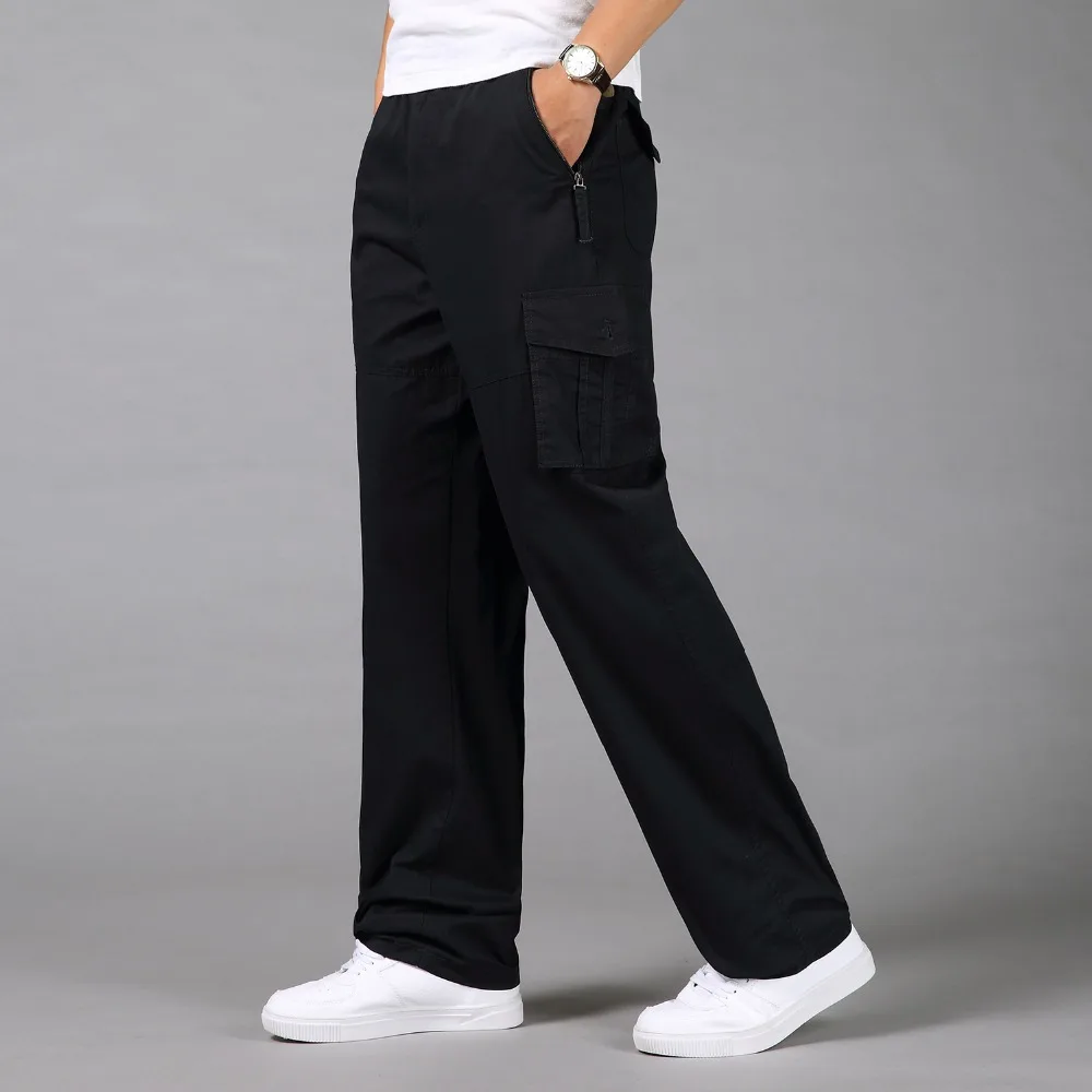 TOP Quality Plus Size Casual Loose Men Cargo Pants Male Trousers Plus TOP Quality Plus Size Casual Loose Men Cargo Pants Male Trousers Plus