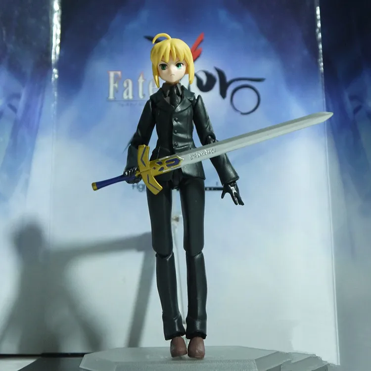Anime Fate/stay Night Zero Black Suit Saber Altria Pendragon 14CM PVC ...