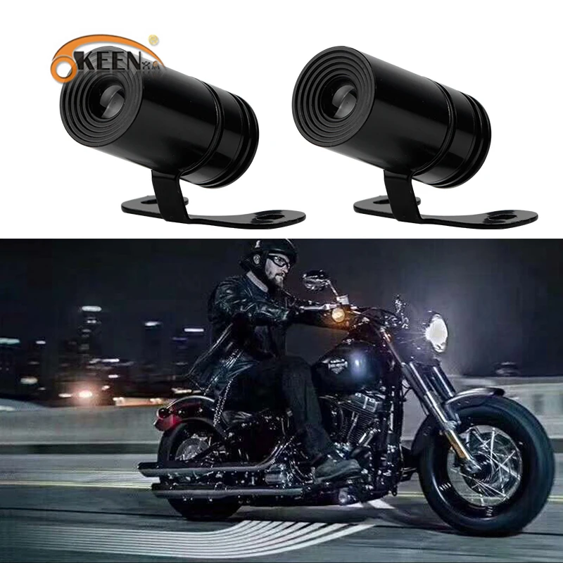 OKEEN 2pcs 12V 24V Motorcycle Angel Wings Spotlight Electric Motorbike ...