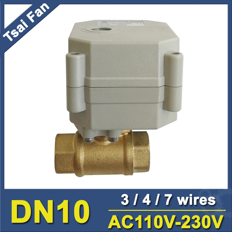 Brass-3-8-DN10-2-Way-Electric-Motorized-Valve-AC110V-230V-3-4-7-Wires ...