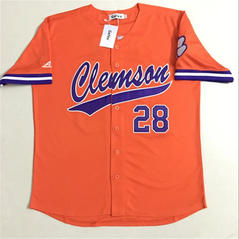 Free shipping Gefex Men's Clemson Tigers Beer 28 baseball personality ...