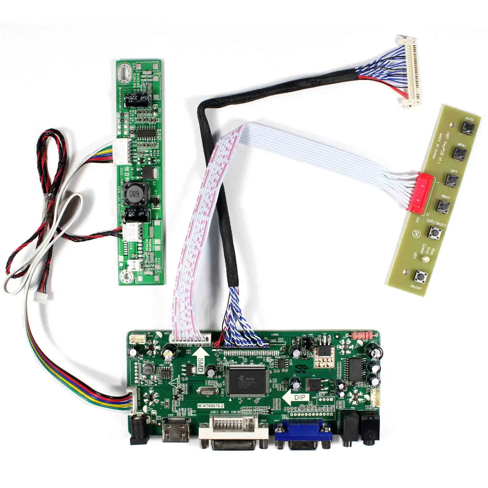 Hd Mi+dvi+vga+audio Lcd Control Board For 21.5inch M215hw03-v1 V2 M215hge-l23 T215hvn01.0 ...