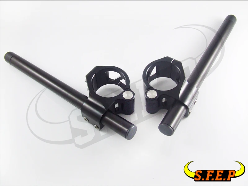 50mm CNC Split Riser Clip On Handle Bars For Yamaha YZF R6 2006 2016 ...