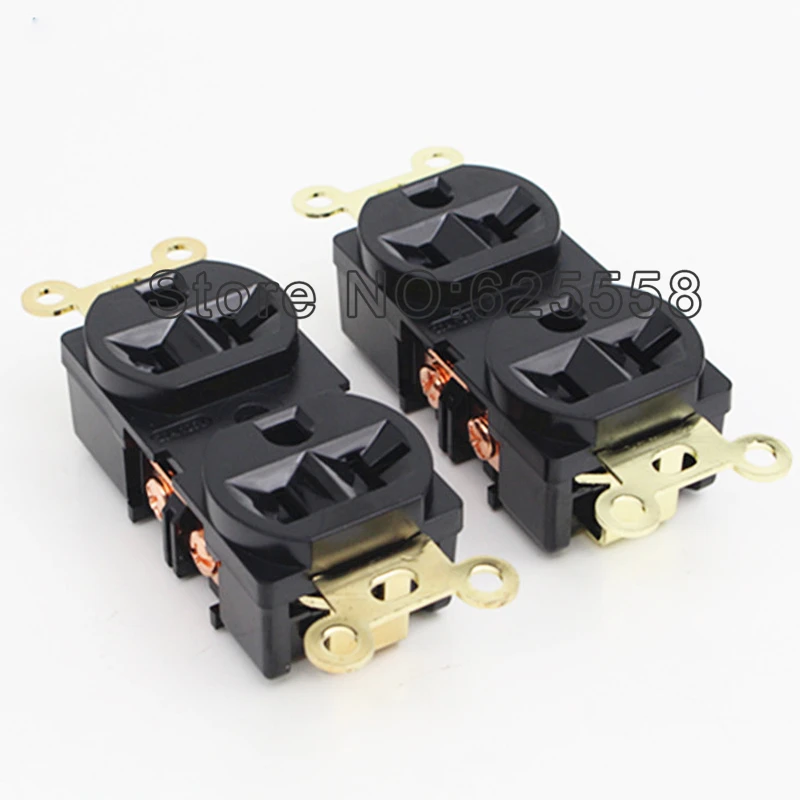 Hifi-audio-2PCS-High-Quality-Gold-Plated-AC-US-Power-Duple-Receptacles ...