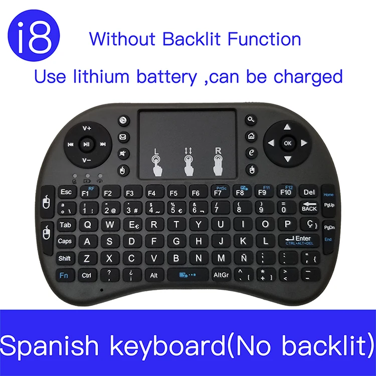 Spanish Wireless Keyboard i8 Russia/English/Spanish Version 2.4GHz Air ...