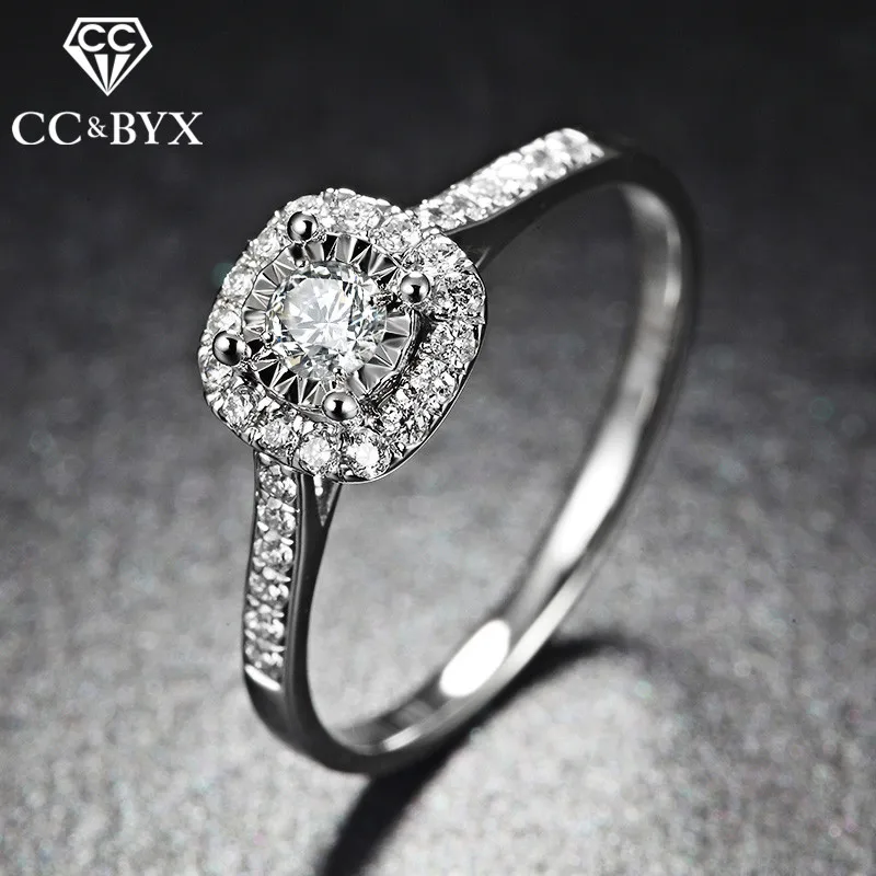 Silver Engagement Rings Square