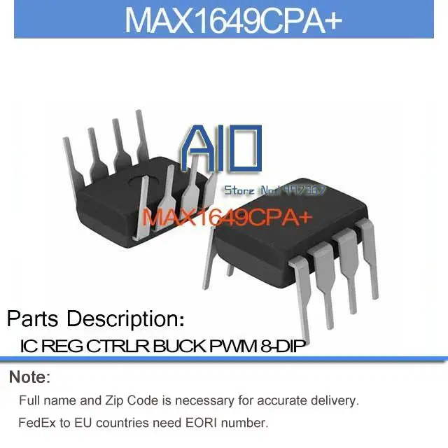 MAX1649CPA-IC-REG-CTRLR-BUCK-PWM-8-DIP-MAX1649CP-1649-MAX1649-1649C ...