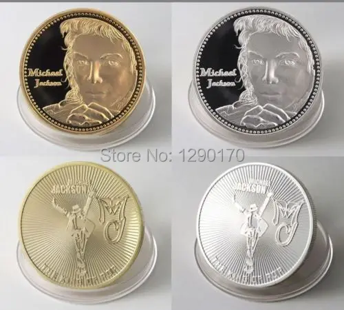 24K-gold-1-oz-silver-American-king-of-pop-Michael-Jackson-Coin-set ...