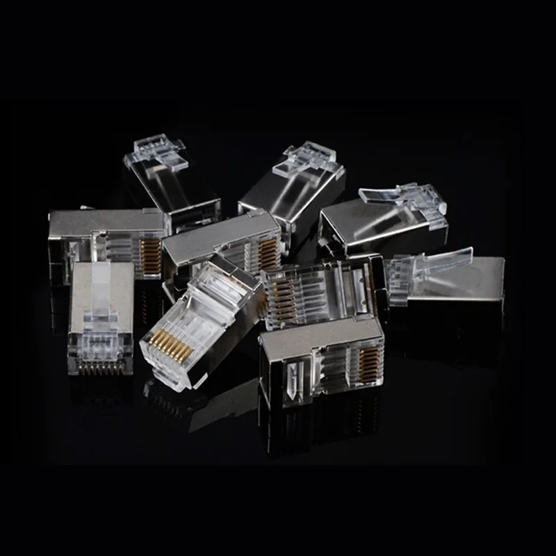 Shielded RJ45 connector Metal shell 8P8C for patch cable|ethernet cable ...