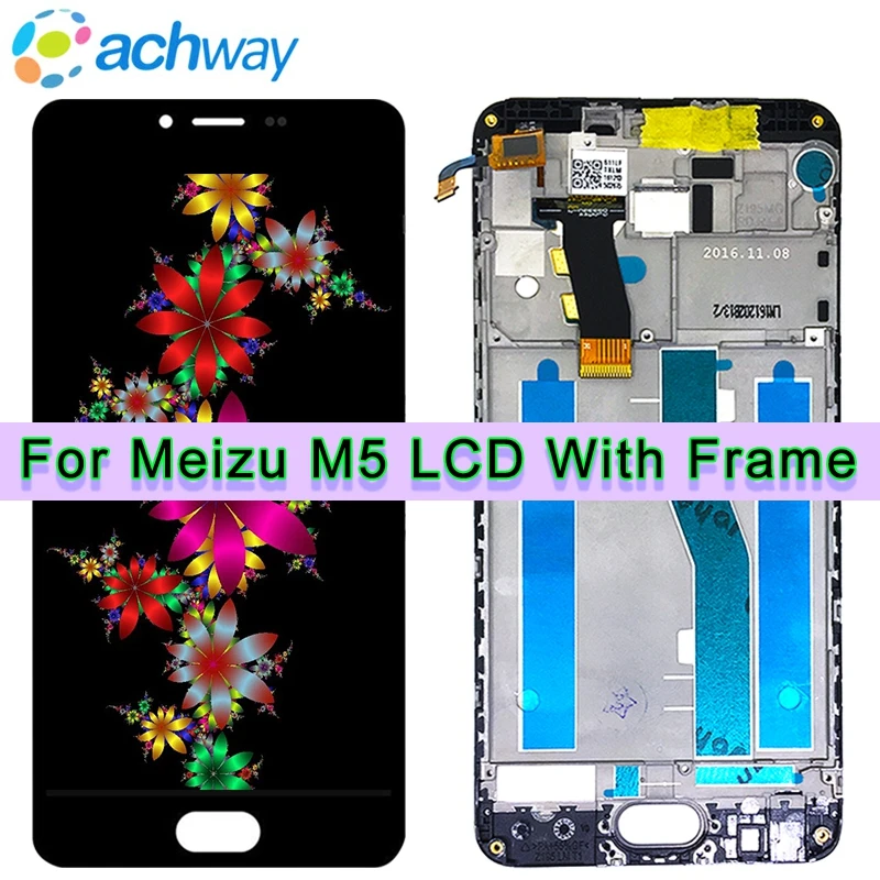 For Meizu M5 Lcd Display Touch Screen Digitizer Assembly M611d M611y ...