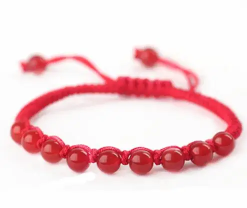 Drop shipping Red Women's Bracelet Knitted Red String Bracelets Female ...