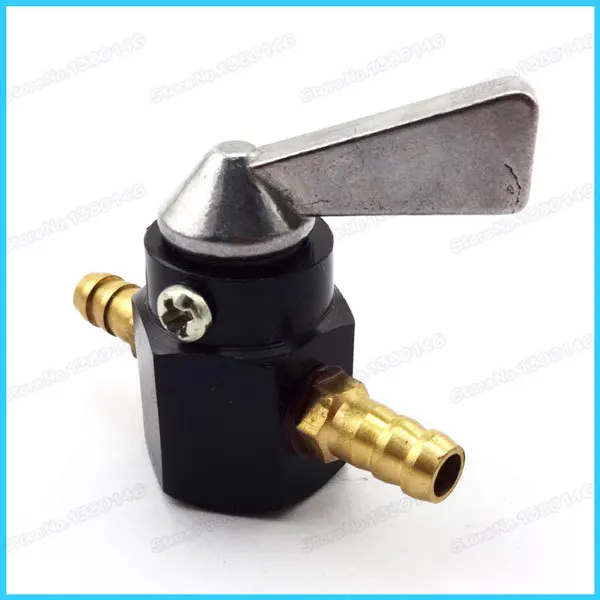 1-4-Black-Gas-Petrol-Fuel-Tap-Inline-Petcock-Valve-For-ATV-Quad-Pit ...