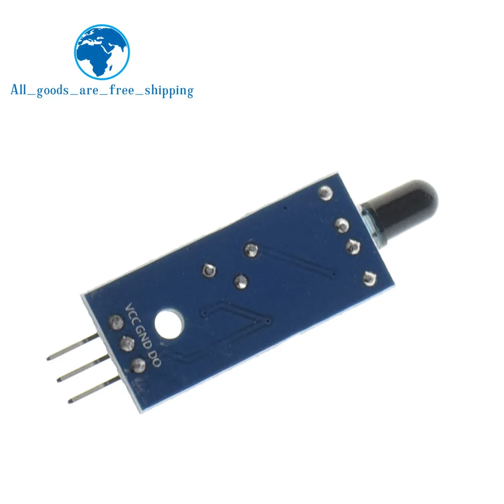 TZT IR Infrared 3 Wire Flame Detection Sensor Module IR Flame Sensor ...
