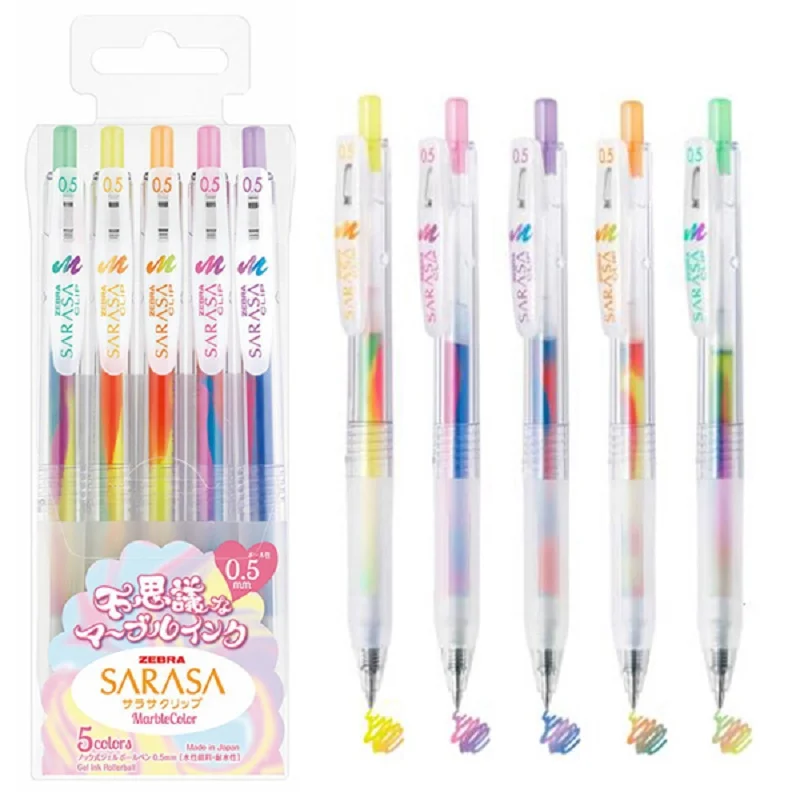 Japanese Zebra incredible gel pen JJ75 color drawing pen 5pcs/lot|Gel ...