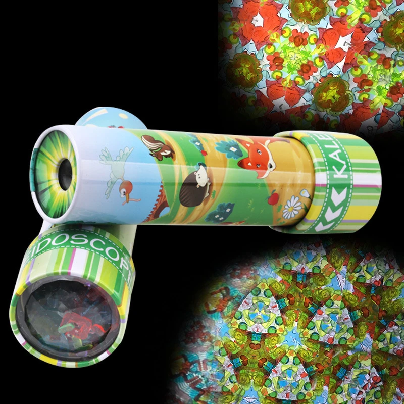 Cute Cartoon Rotating Kaleidoscope Iron Material Shell Rotatable ...