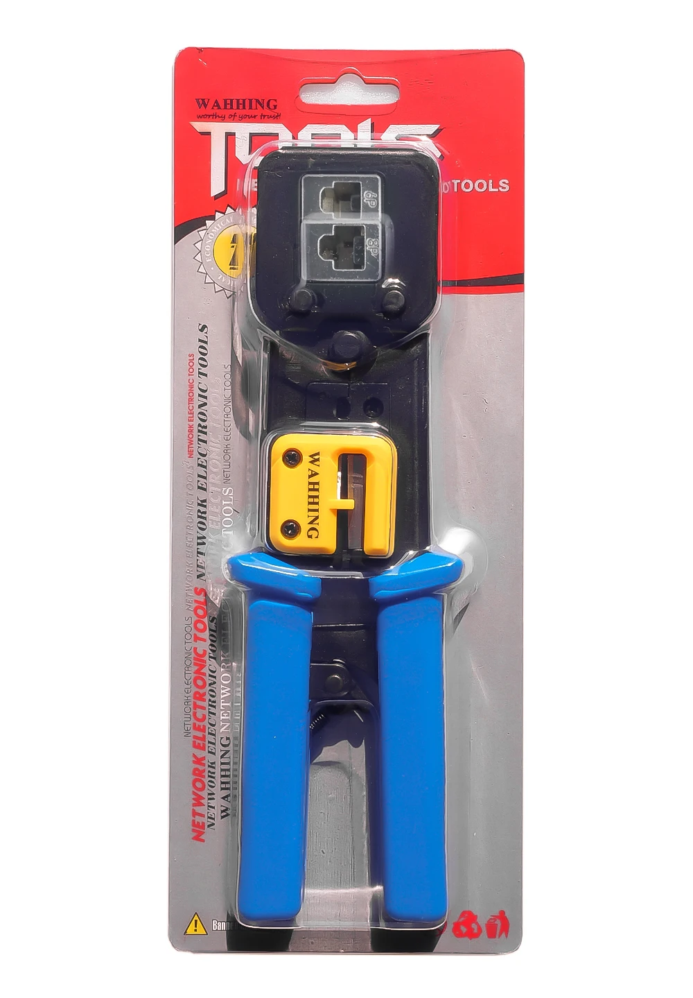 Alat Jaringan RJ45 RJ11 Crimping Kabel Stripper Crimper RJ45 Menekan ...