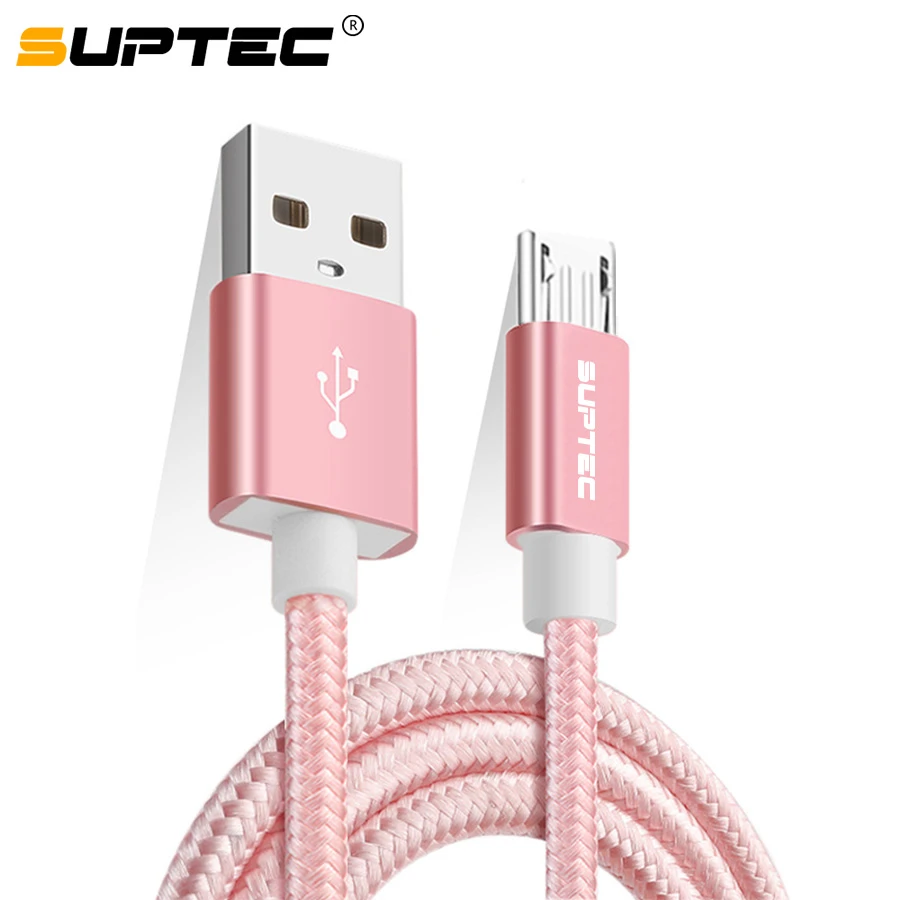 SUPTEC Micro USB Cable, Nylon Fast Charging Data Sync Cable for Samsung ...