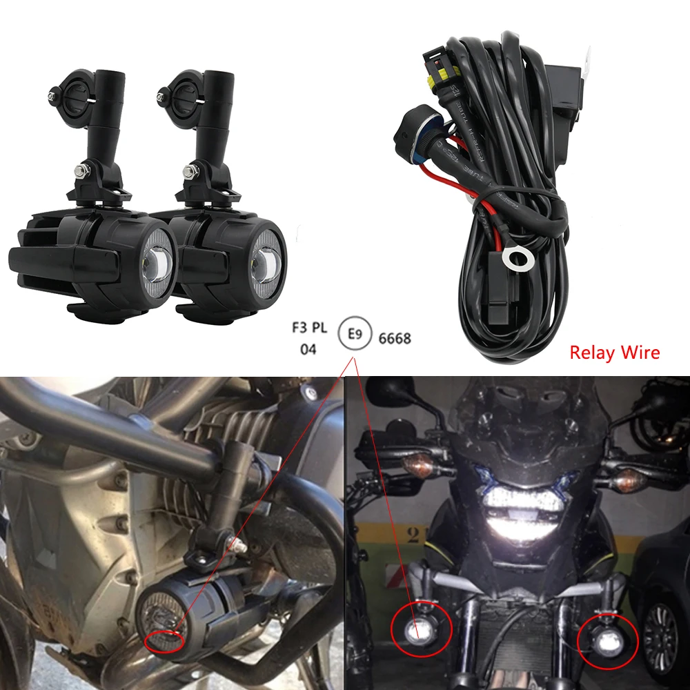 E9 Motorcycle Accessories LED Passing Lights For BMW R1200GS ADV K1600 ...