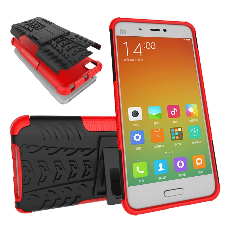 Original Case For Xiaomi Mi 5 Hybrid Tough Armor Shockproof Cover For ...