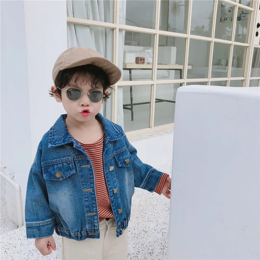 2019 Spring Autumn New Children's Clothing Baby Girls and Boys Denim ...