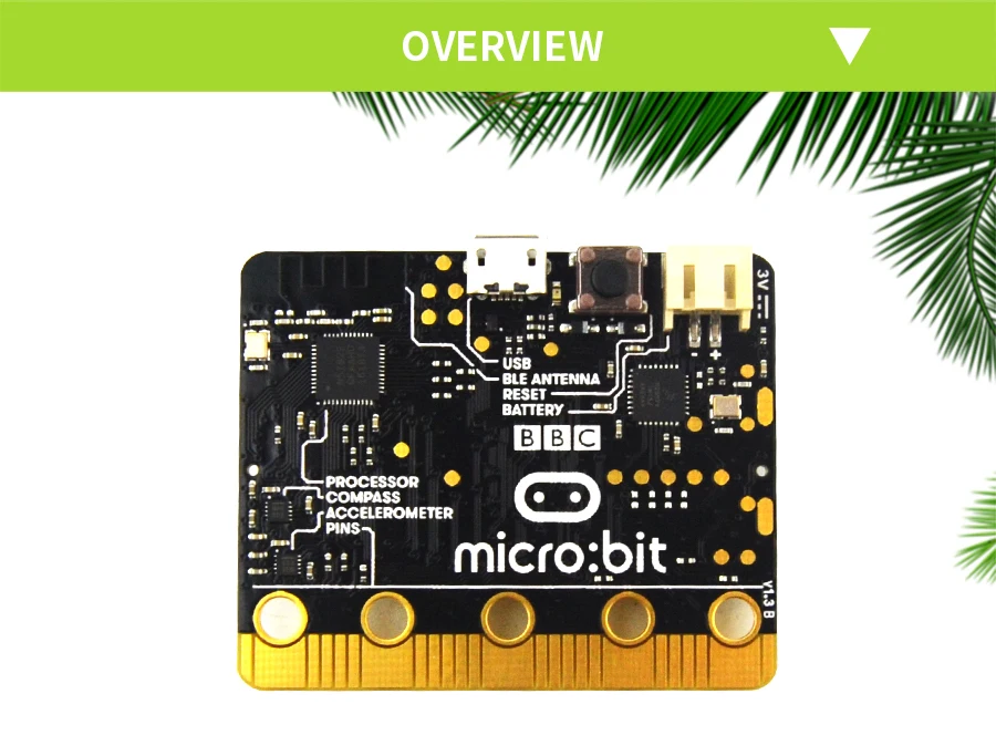 BBC micro:bit Bluetooth 16kB RAM 256kB - Versatile