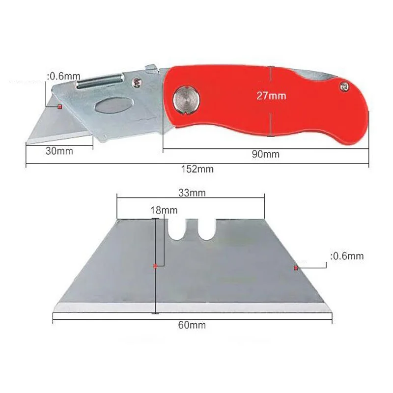 Utility Scalpel Set – Folding Aluminum Handle in Various Colors with 4 ...