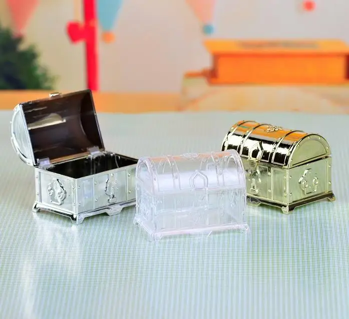 100pcs-Vintage-Grid-Treasure-Candy-Box-Gift-Box-Golden-Silver ...