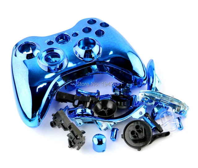 Xbox 360 Controller Wireless Blue Chrome