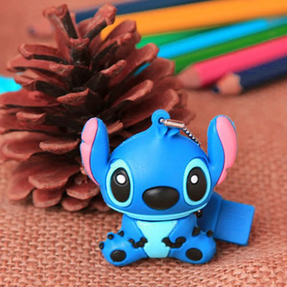 Cute Cartoon Stitch USB 2.0 64GB Flash Drive 32GB USB Flash Storage ...