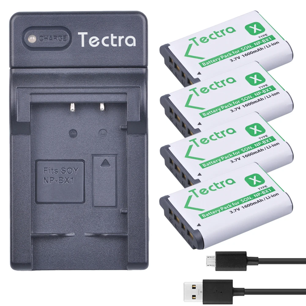 4pcs 1600mah Npbx1 Np-bx1 Battery+usb Digital Charger For Sony Dsc Rx1 ...